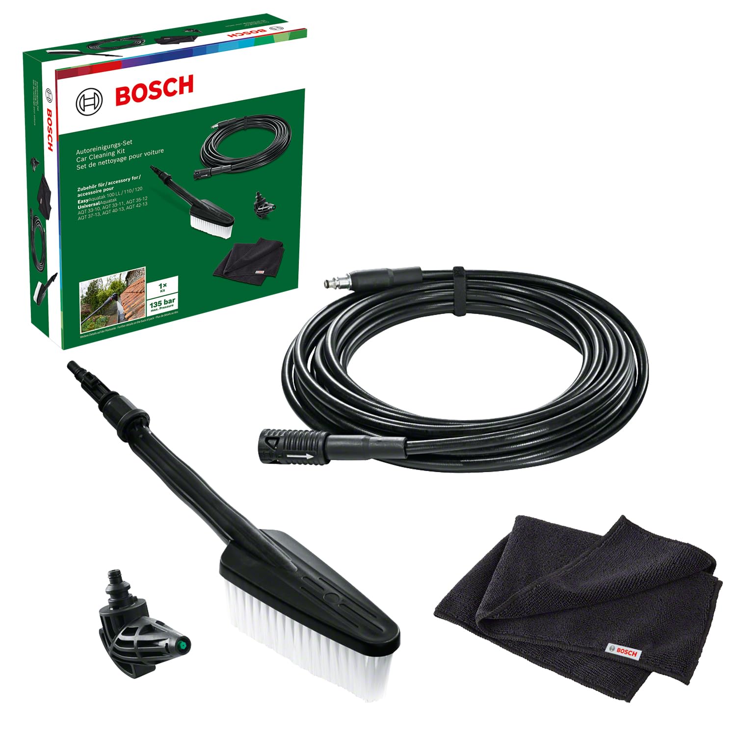 Bosch Home & Garden Car Cleaning Kit for Bosch High Pressure Washers ...