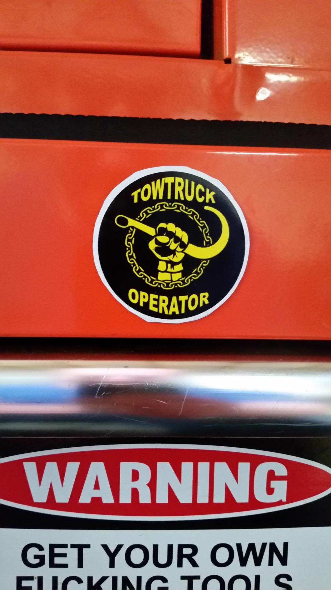 Amazon.com: Tow Truck Operator Sticker Set 2 2 inch Round Stickers and ...