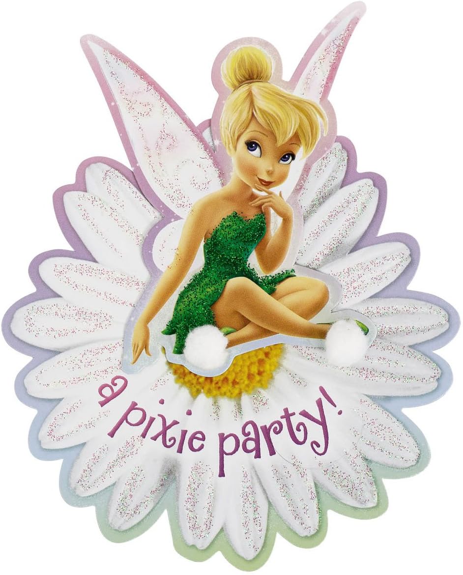 Amazon.com : Tinker Bell Novelty Invitations 8ct : Party Invitations ...