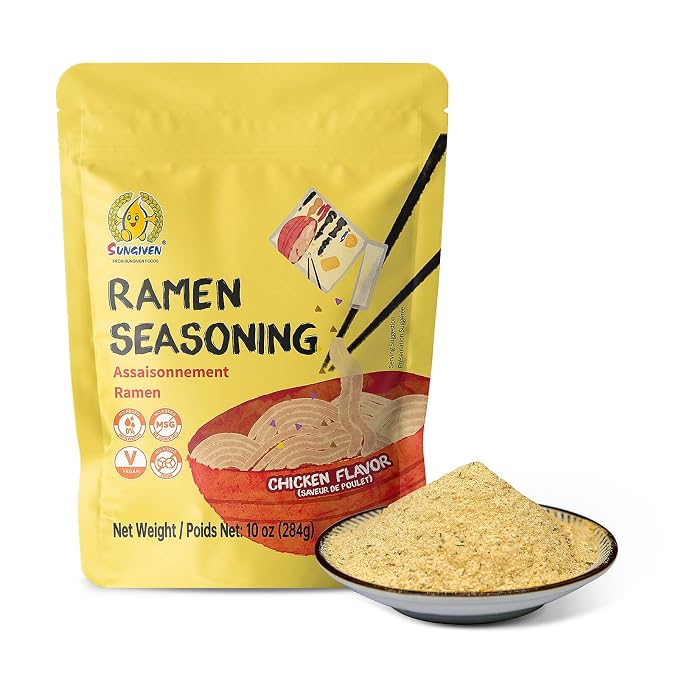 Amazon.com : SUNGIVEN Chicken Instant Ramen Seasoning Powder, Vegan ...