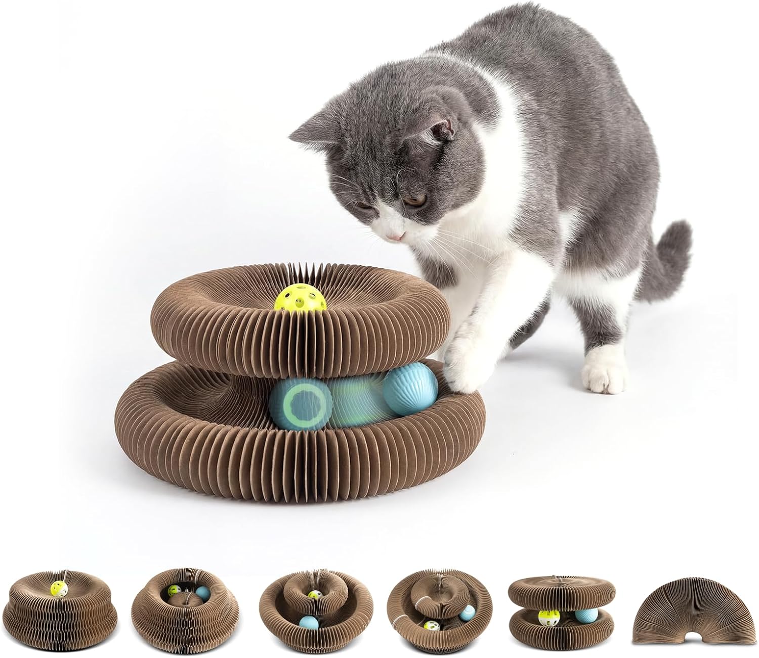 Amazon.com : Magic Organ Cat Scratcher with Automatic Electric Ball, 2 ...