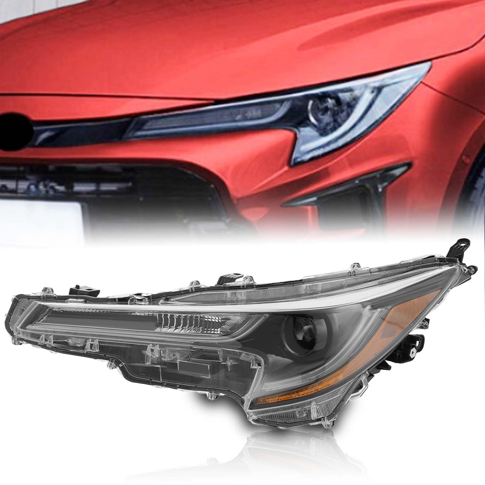 Amazon.com: KARPAL Headlight Assembly Compatible with 2020 2021 2022 ...