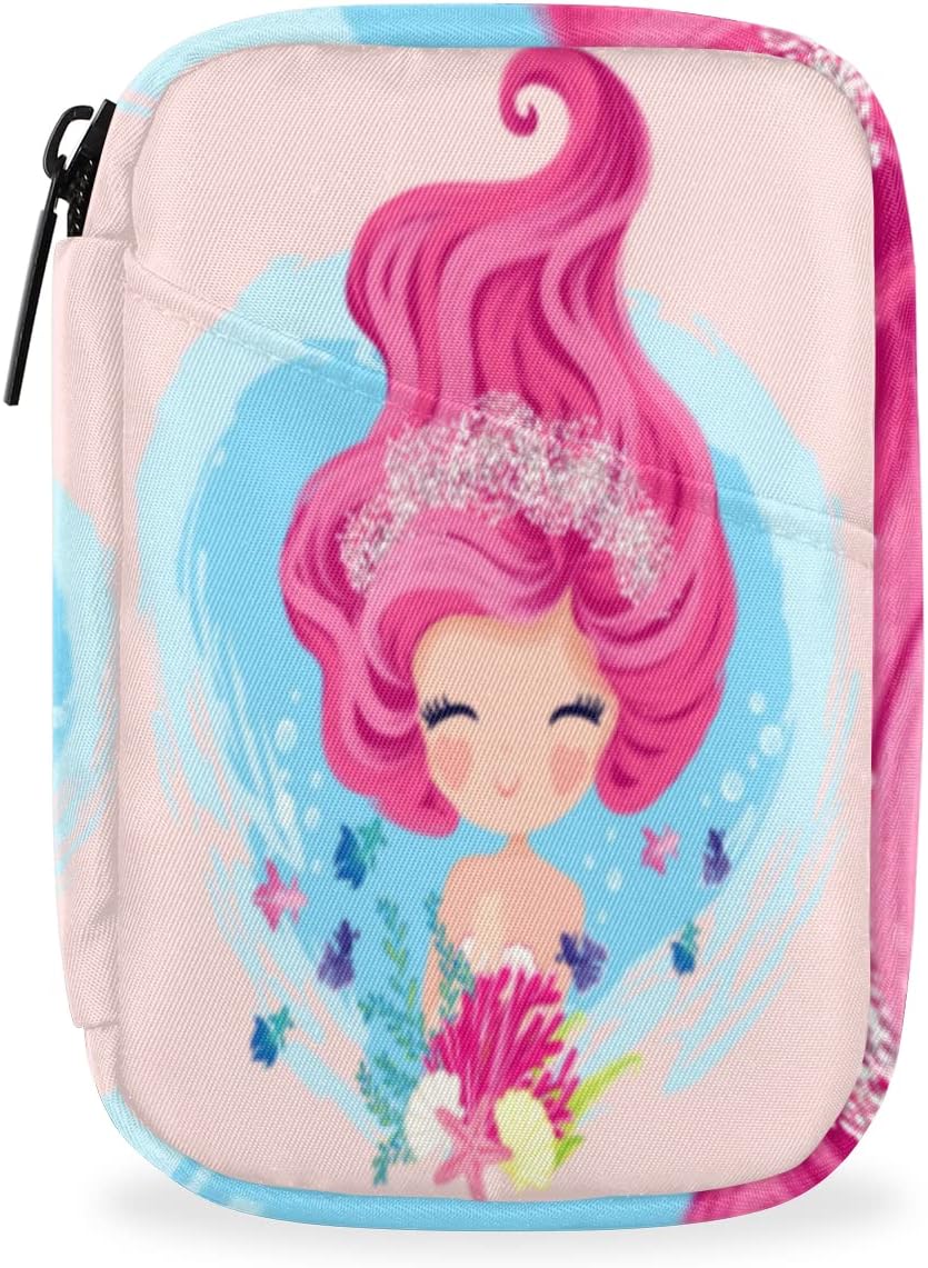 Amazon.com: Cute Pink Mermaid Pill Case Weekly Medicine Organizer with ...