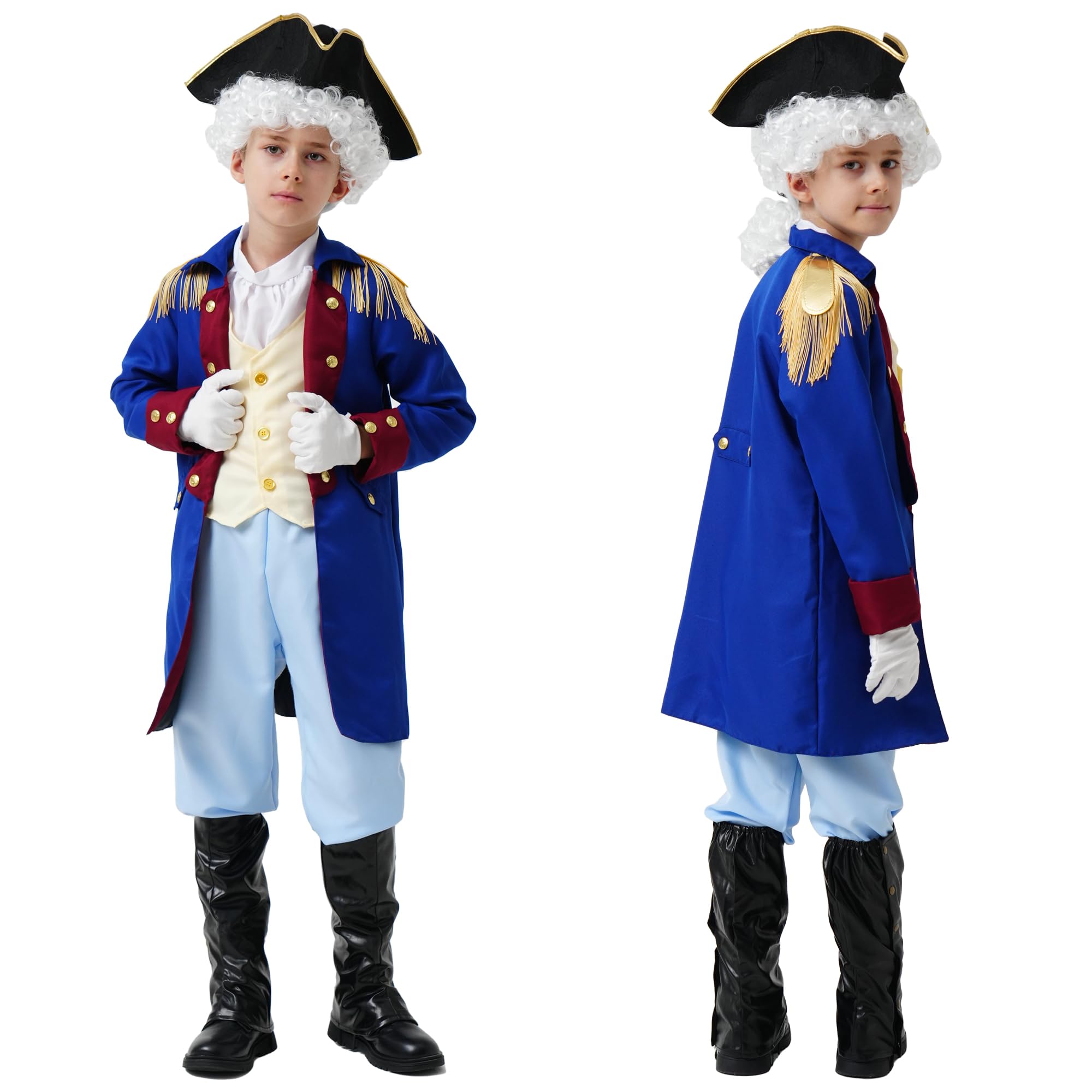 Snapklik.com : Akokvlar George Washington Costume For Kids Hamilton ...