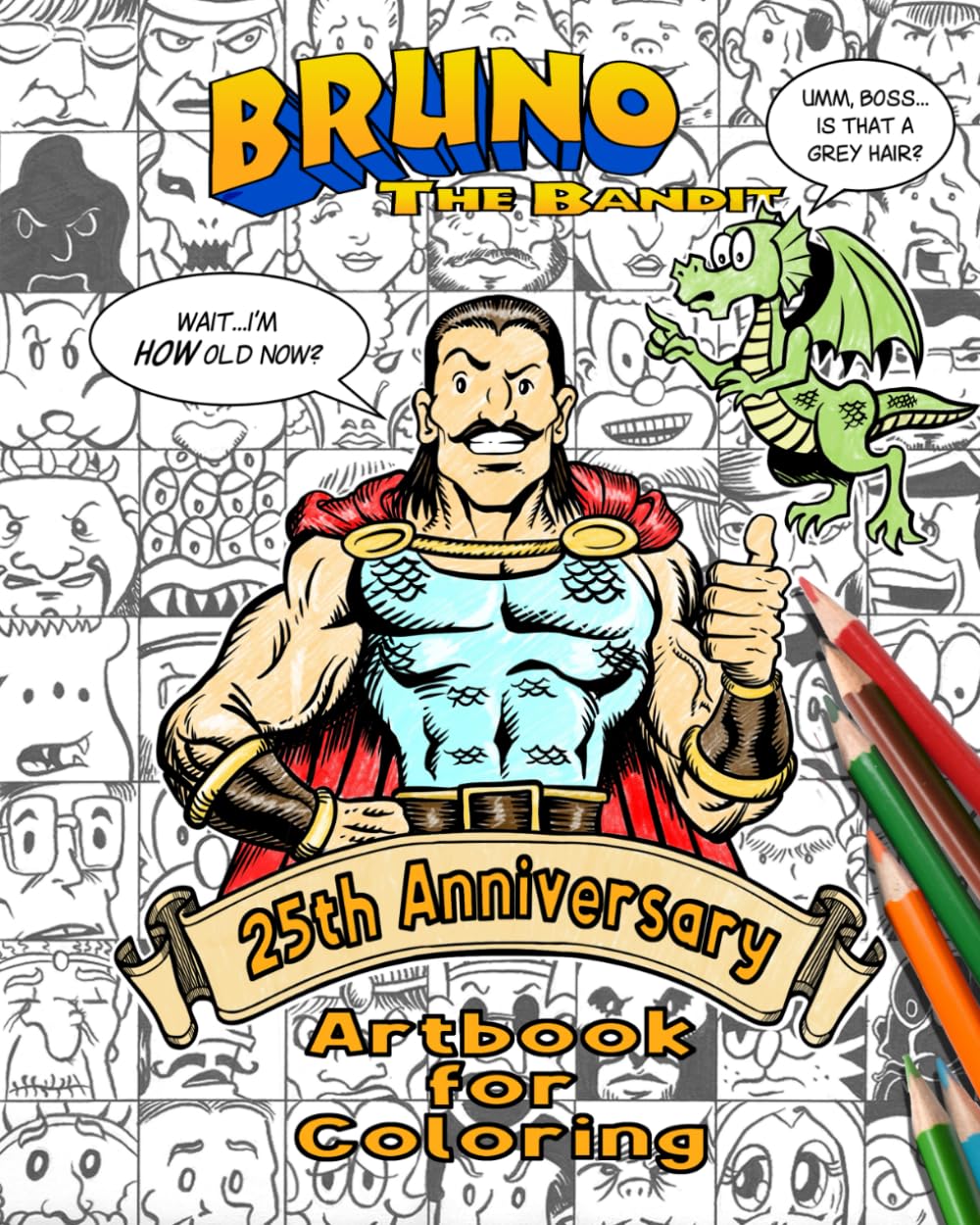 Amazon.com: Bruno the Bandit 25th Anniversary Artbook for Coloring ...