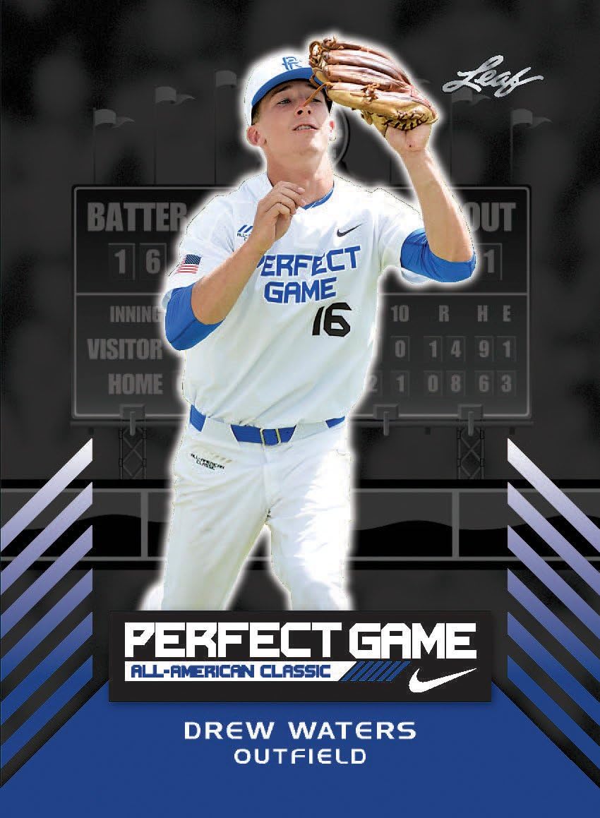 2016 Leaf Perfect Game Nike AA Classic Aflac Drew Waters SLimited ...