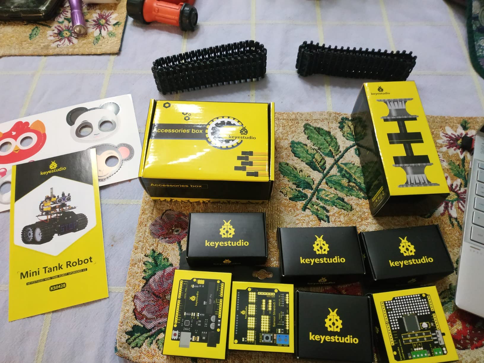 $12/mo - Finance KEYESTUDIO Mini Tank Robot V2 Smart Car Kit for ...