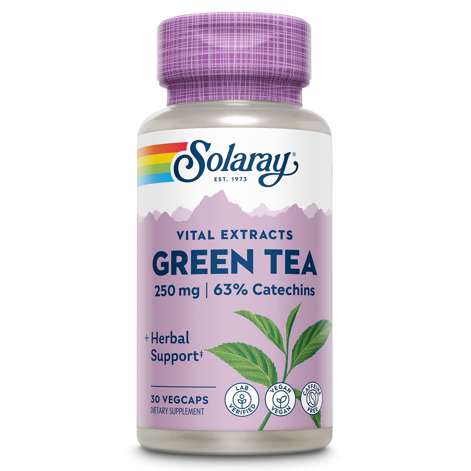 Amazon.com: SOLARAY Green Tea Extract 250 mg - Decaffeinated Green Tea ...