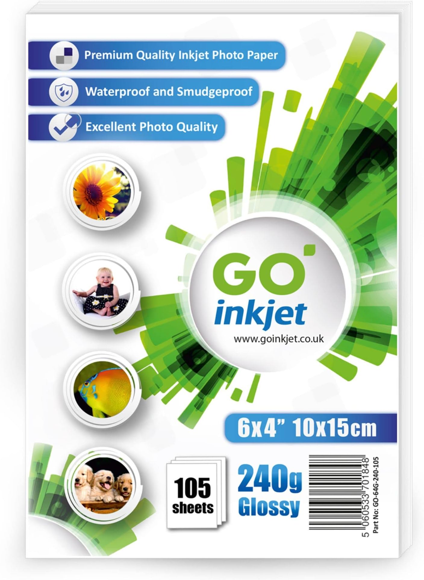 PPD Inkjet Gloss Super Premium Photo Paper 6 x 4 Inch 280gsm x 50 ...