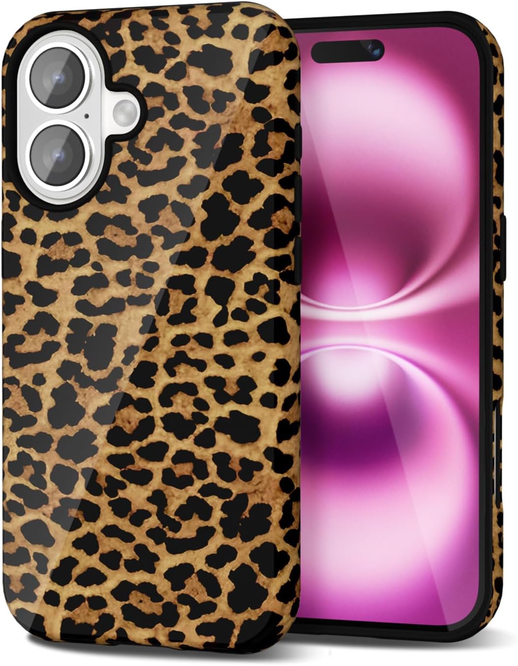 Amazon.com: Axulimin Cute Pink Hibiscus Flowers Leopard Cheetah Print ...