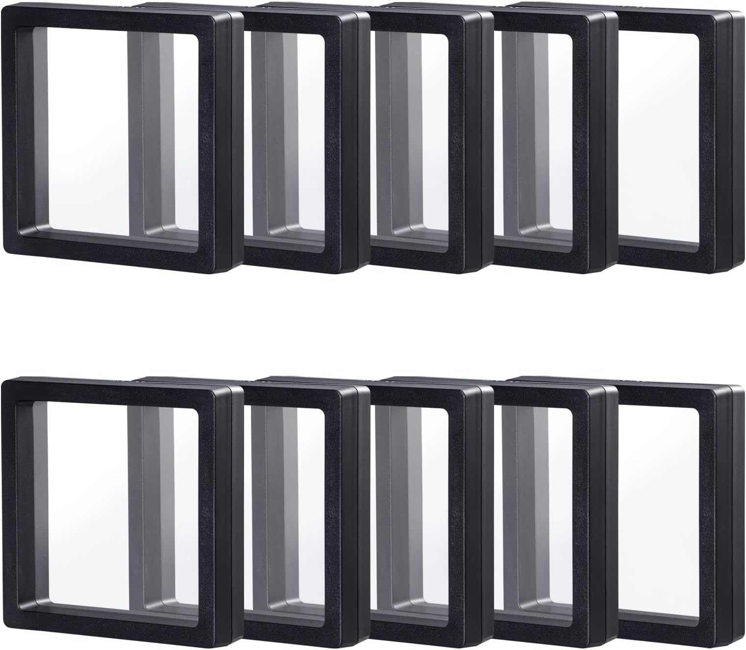 Amazon.com: Set of 6 3D Floating Frame Display Holder Stands, EsLuker.ly Floating Display Case ...