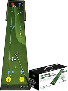 Amazon.com : GINOVO - 10 ft Sloped Golf Putting Mat, 10 Different ...