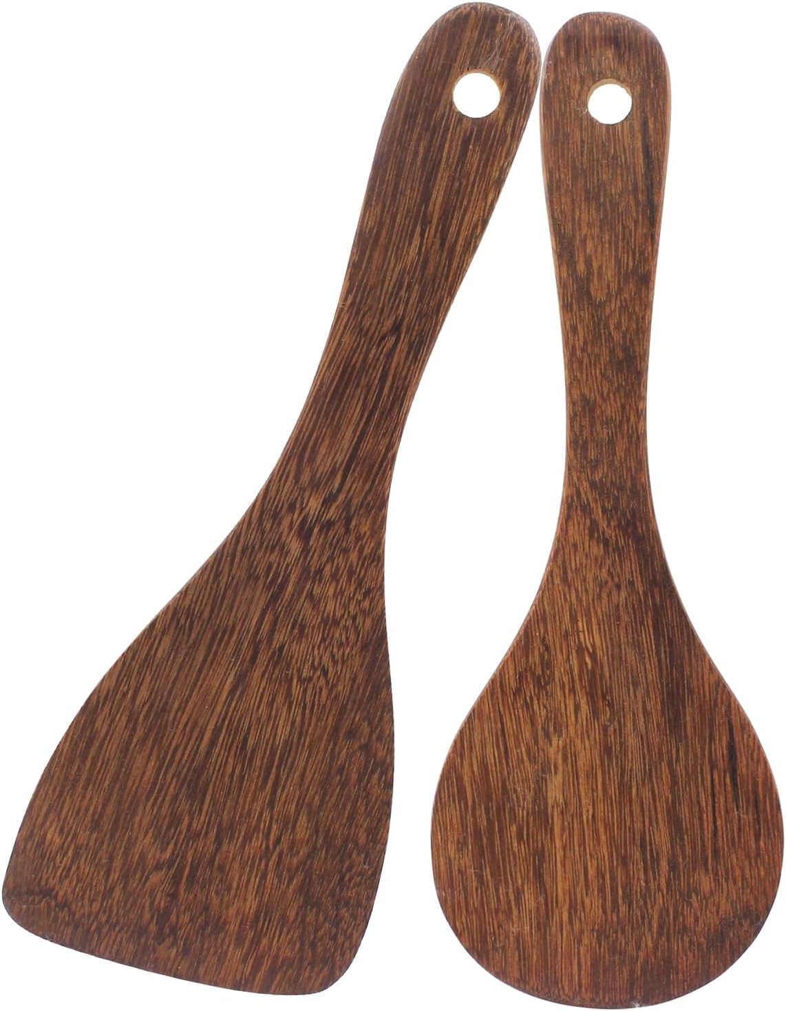 Amazon.com | Cionyce 2Pcs Wooden Rice Paddle, Non-stick Rice Spoons ...