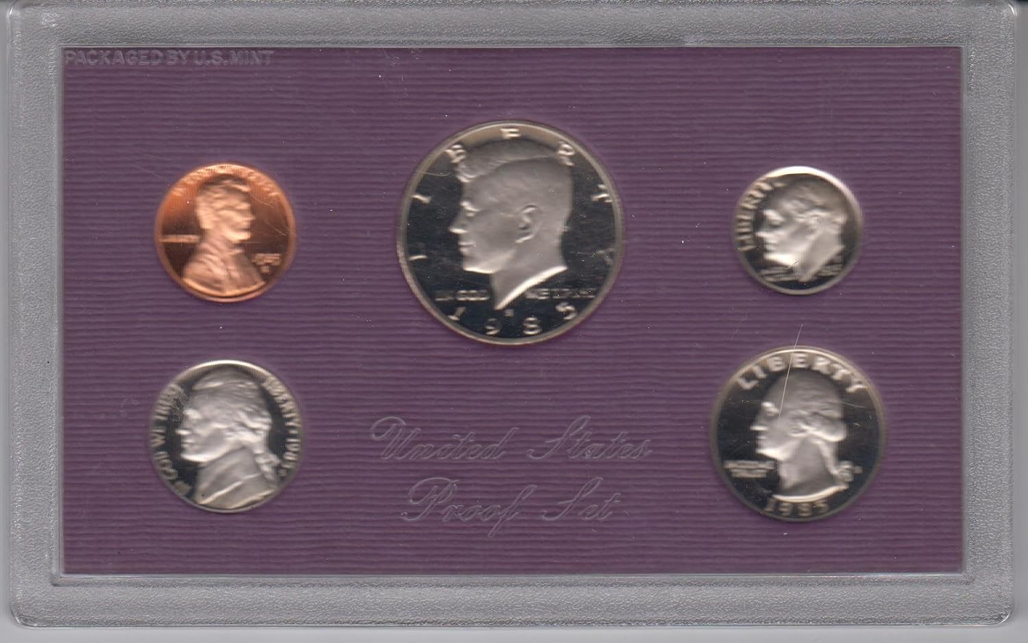 1985 S Birth Year Coin Set (5) Coins- Half Dollar, Quarter, Dime ...