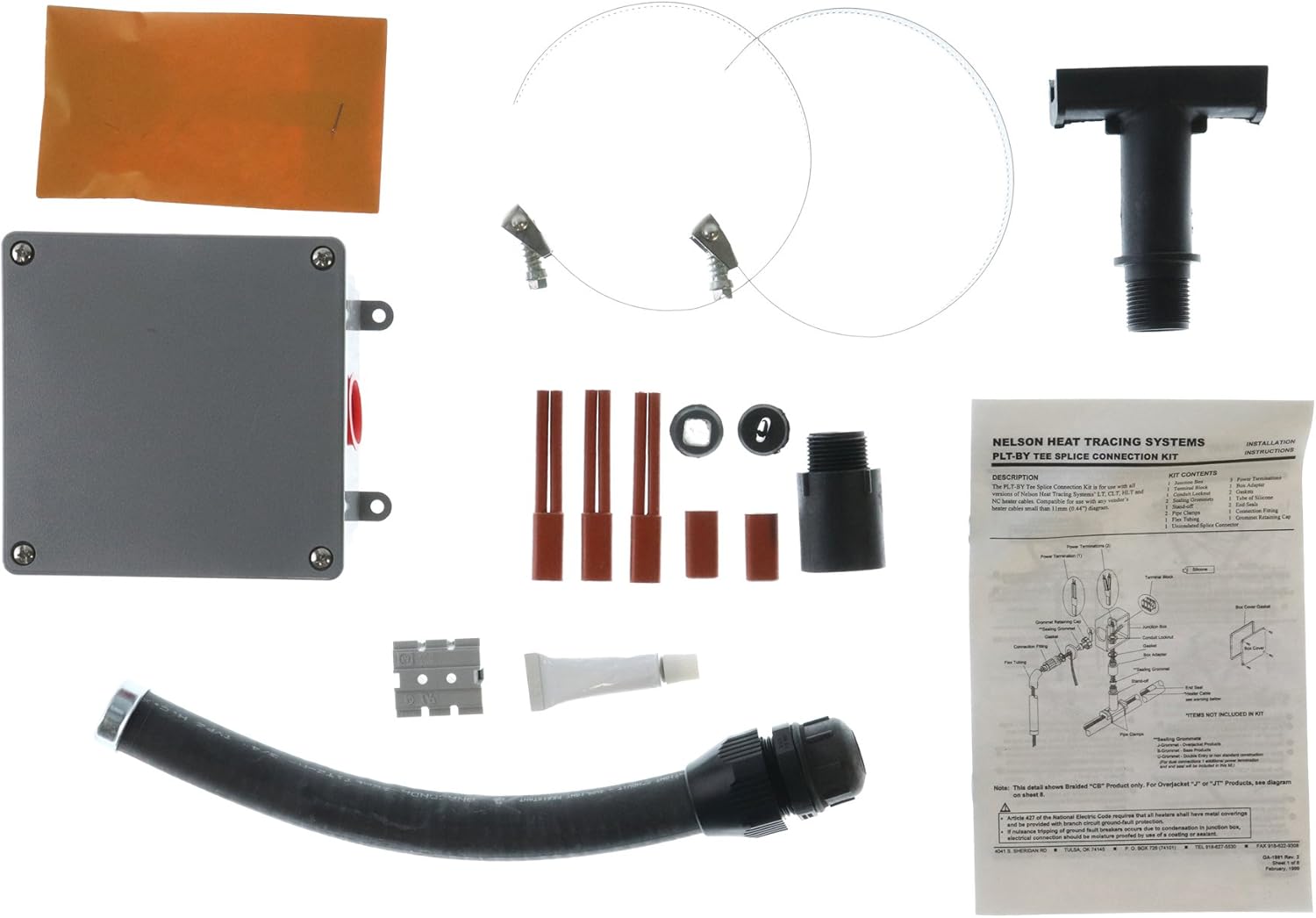 Nelson-Heat-Tracing PLT-BY-J-3 Non-Metallic Connection Kit for Nelson ...