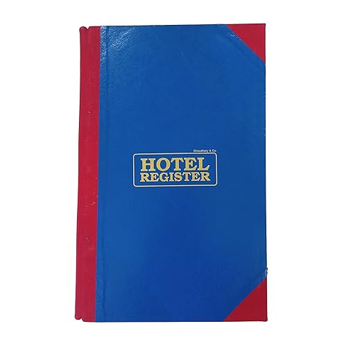 Choudhary&co Hotel Register/Hotel Guest Book/Hotel Record Register (100 ...