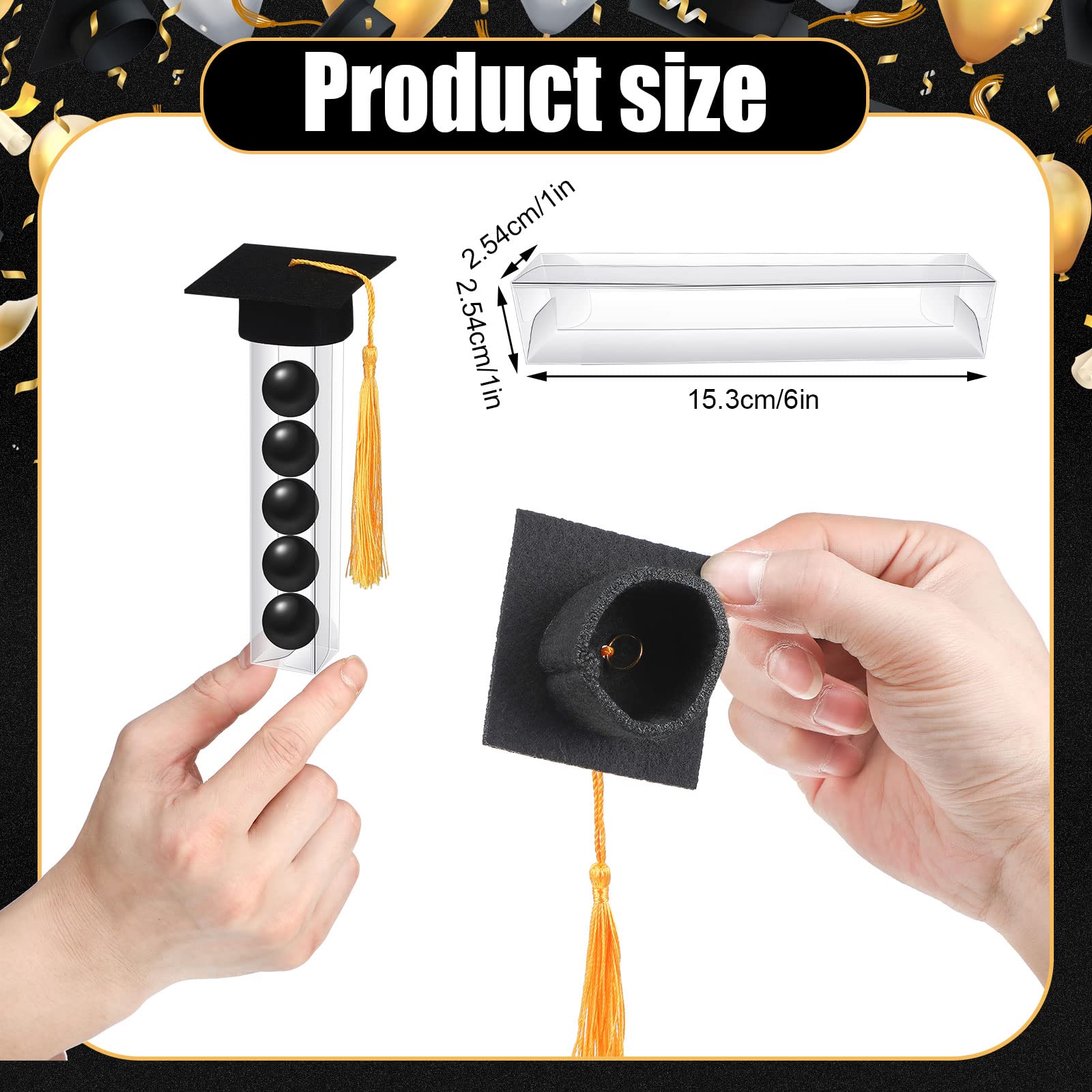 Didaey 2024 Graduation Gumball Tubes Graduation Party Favors Including ...