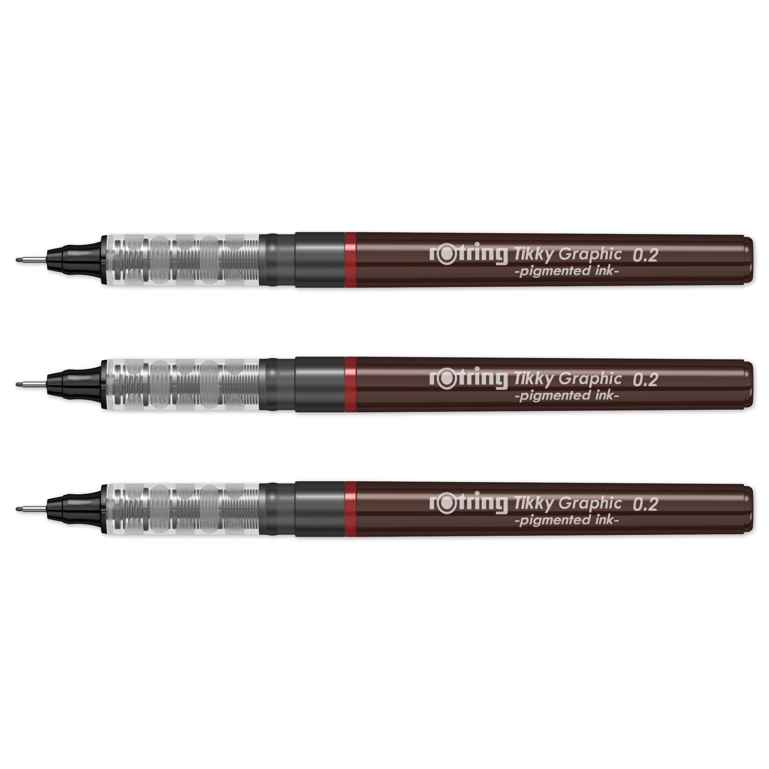Rotring 3 Tikky Graphic Fineliner Pens Set Professional Drawing Pens ...