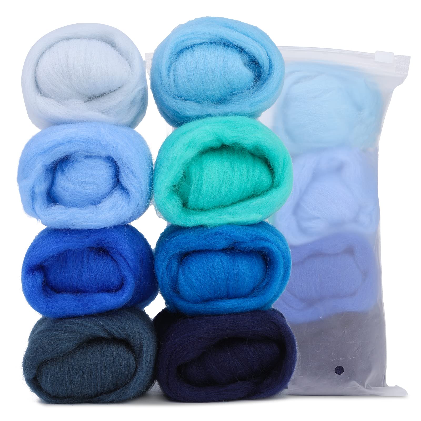 Namner Needle Felting Wool, 2.82 oz/80 g Felting Wool of 8 Colours ...