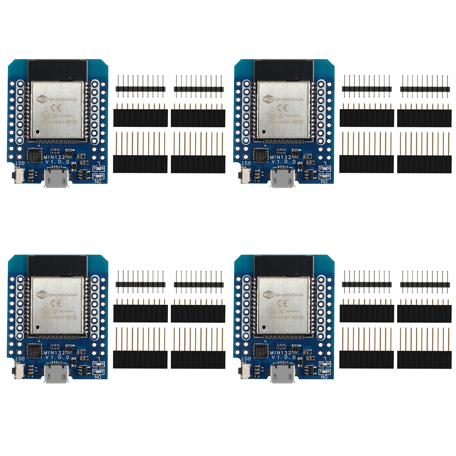 Amazon.com: DIANN 4pcs D1 Mini NodeMCU ESP32 ESP-WROOM-32 WLAN WiFi Bluetooth IoT Development ...