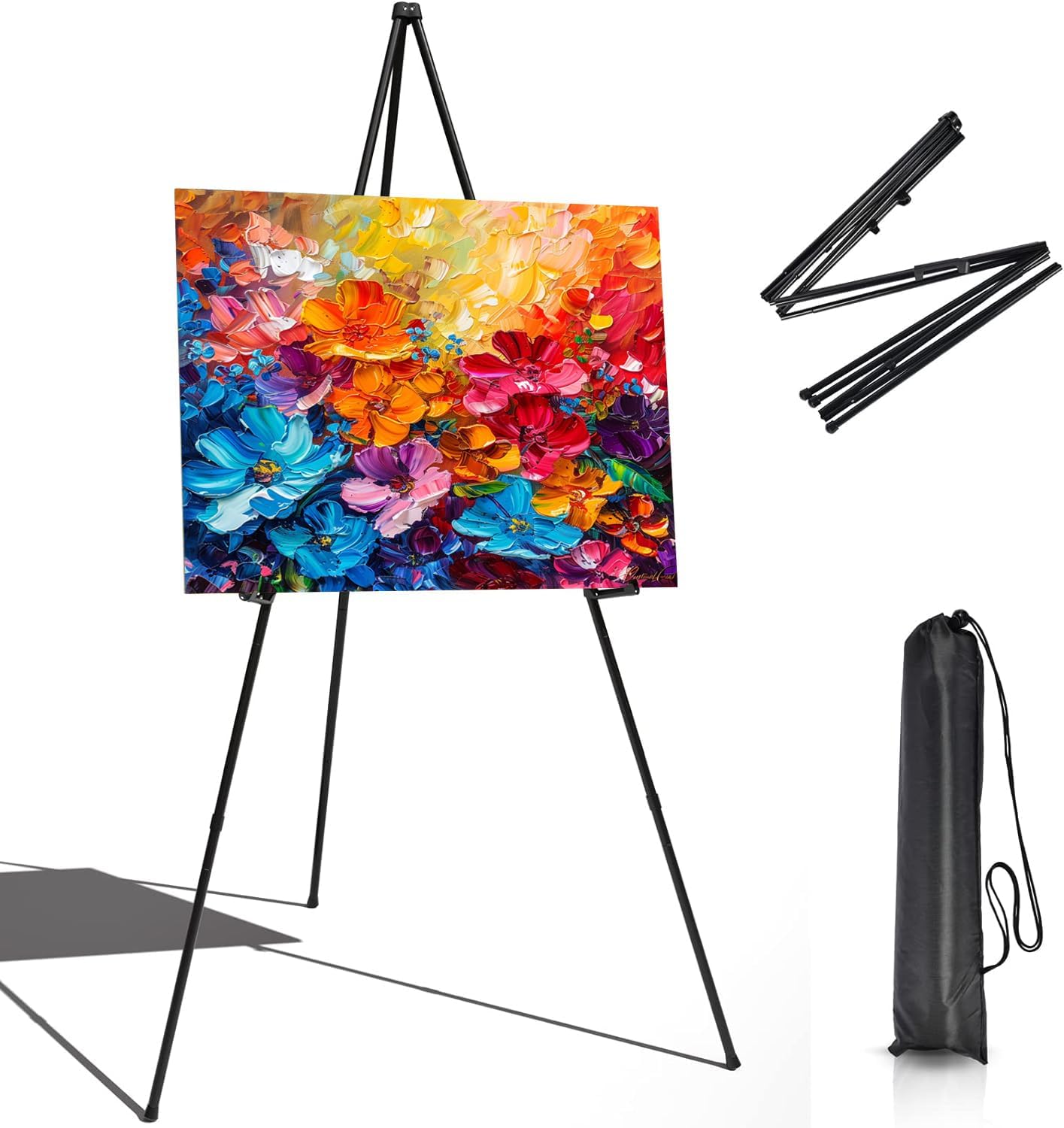 Caballete Pintura Plegable De 63" Pulgadas Con Bolsa,soporte De ...