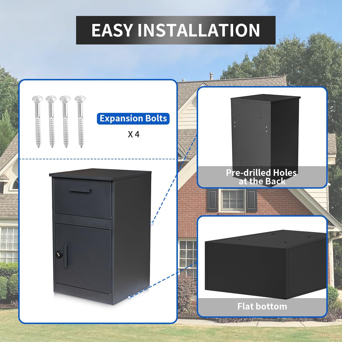 Snapklik.com : Xhlokk Package Delivery Boxes For Outside, Large Parcel ...