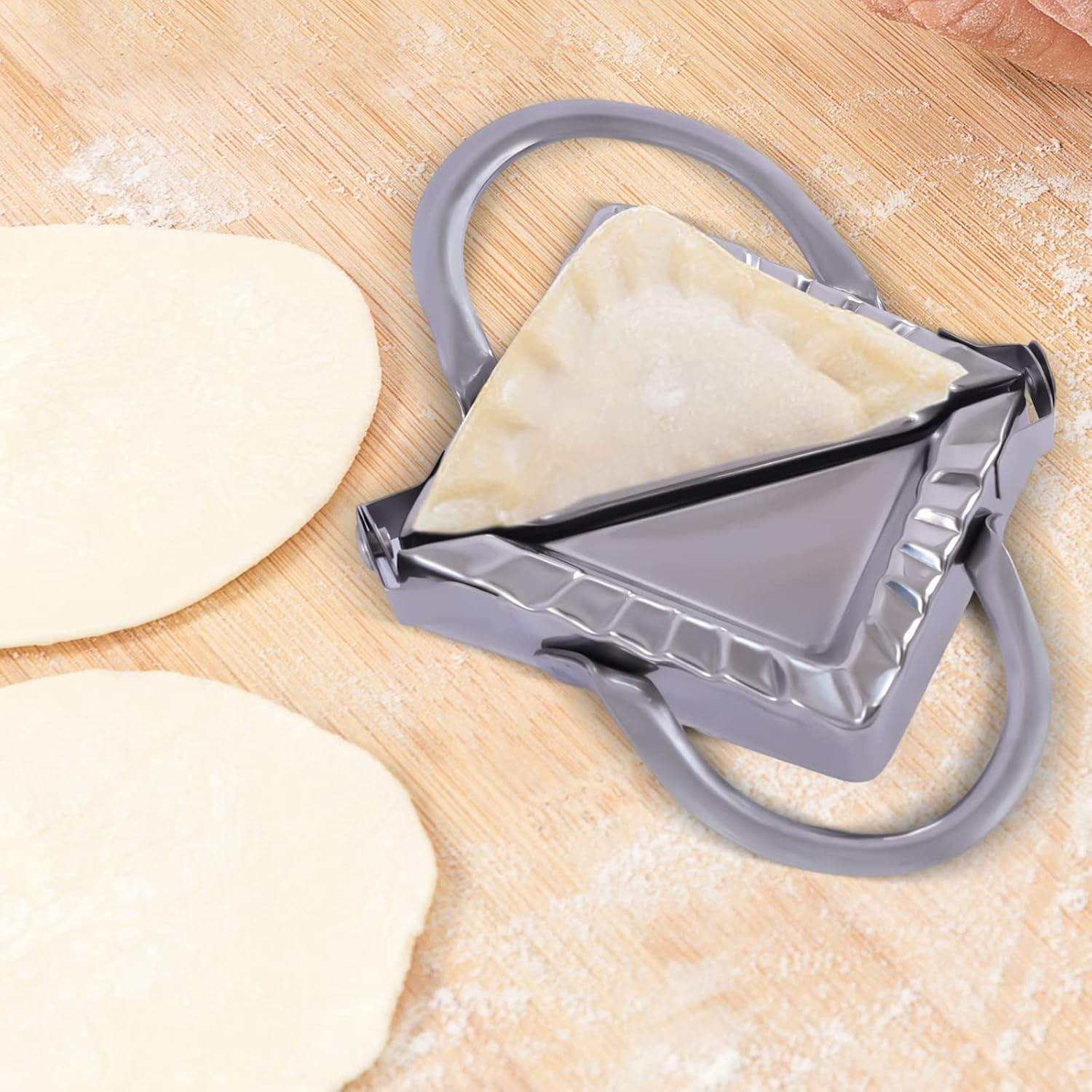 Amazon.com: Triangle Shaped Dumpling Maker Mold, Stainless Steel Small ...