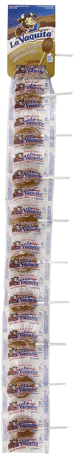 Amazon.com : Canel's La Vaquita Lollipop Strips, 10 Count (Pack of 50 ...