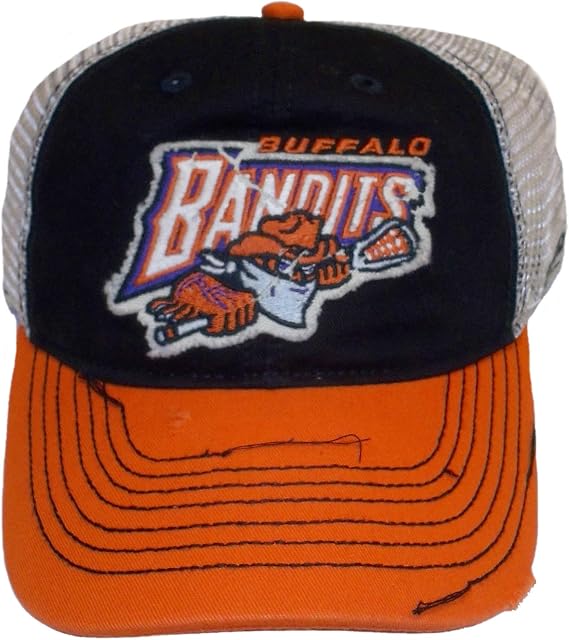 Amazon.com : Buffalo Bandits Slouch Mesh Back Distressed Hat : Sports ...
