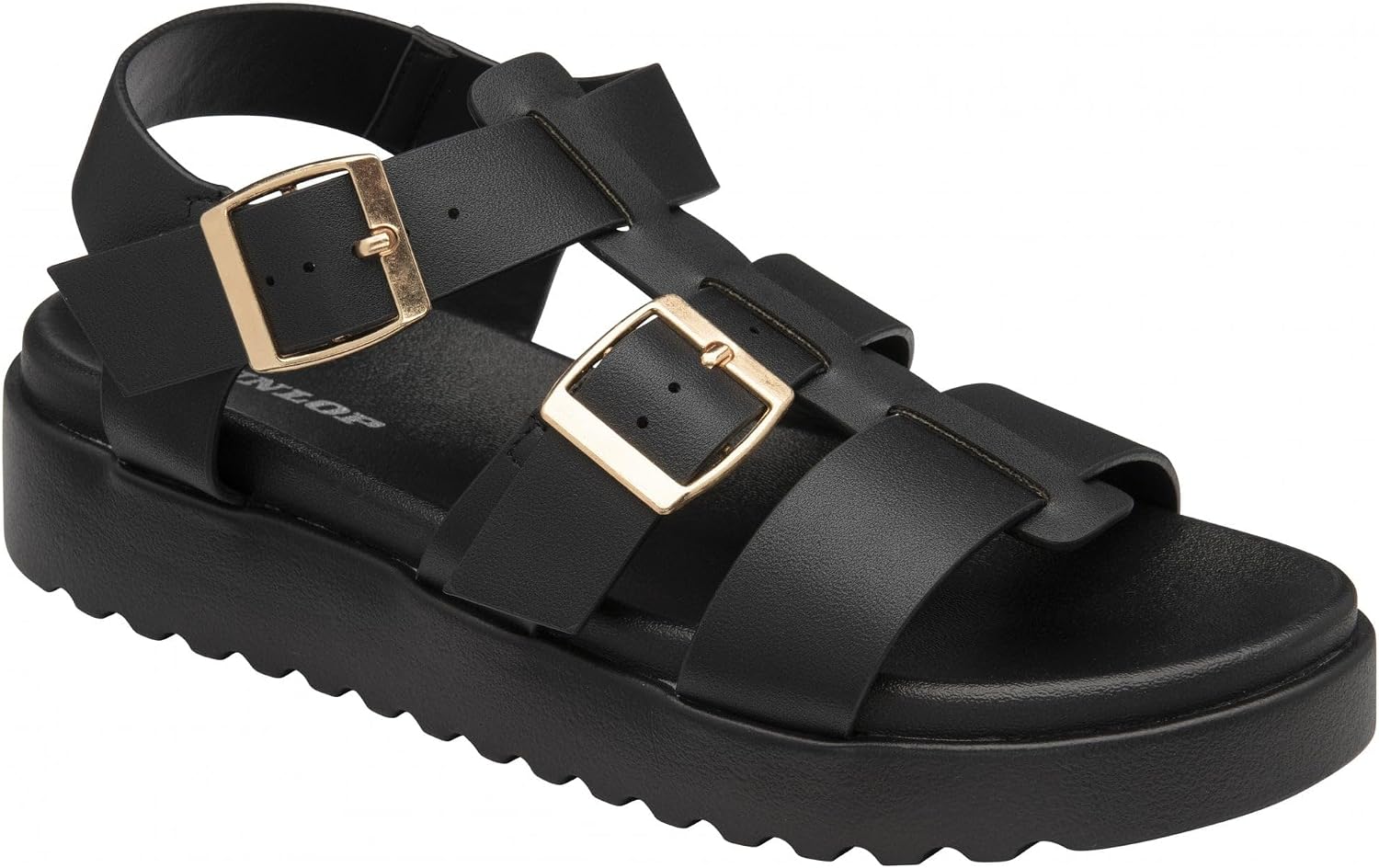DUNLOP Ladies Womens Sandals Open Toe Strappy Cleated Sole Sizes 3 4 5 ...