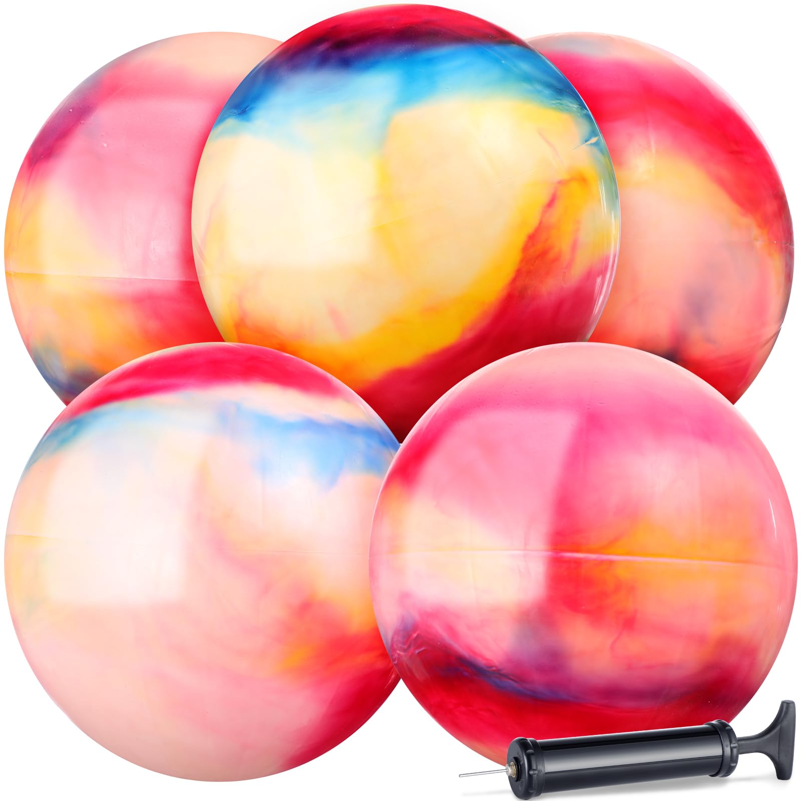 Snapklik.com : Chumia 18 Inch Fun Bouncy Balls 5 Pcs Rubber Inflatable ...