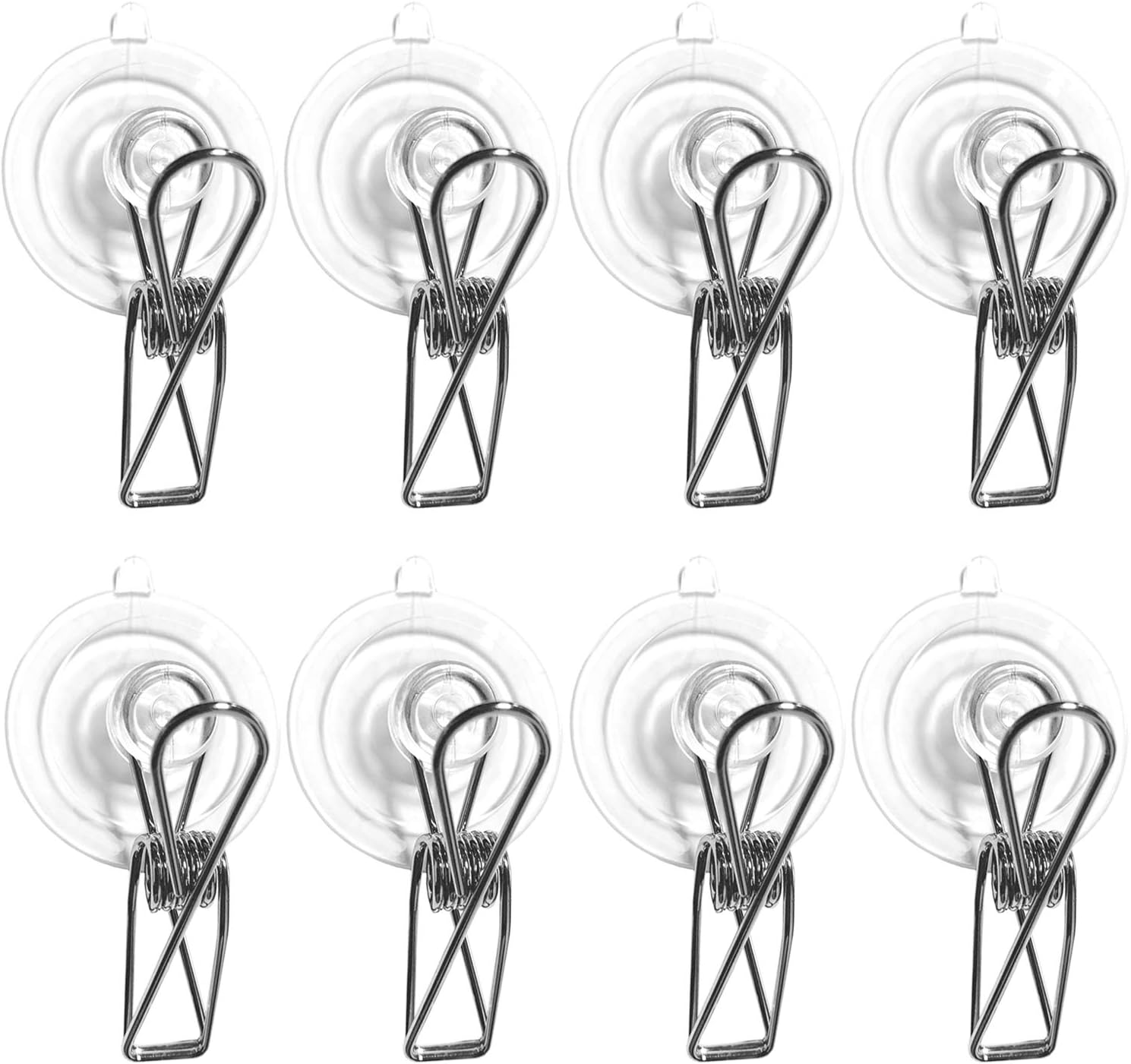 Amazon.com: HSCGIN 6pcs Suction Cup Clips 85x30mm White Plastic Round ...