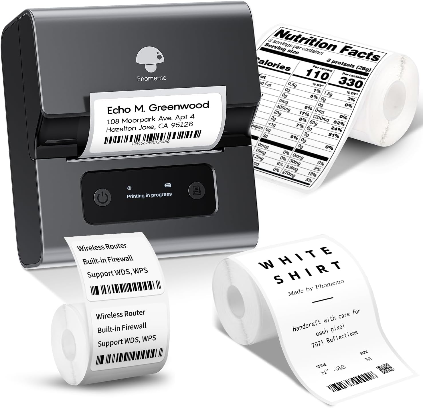 Amazon.com: Itari Label Maker Thermal Label Printer, M220 Bluetooth ...