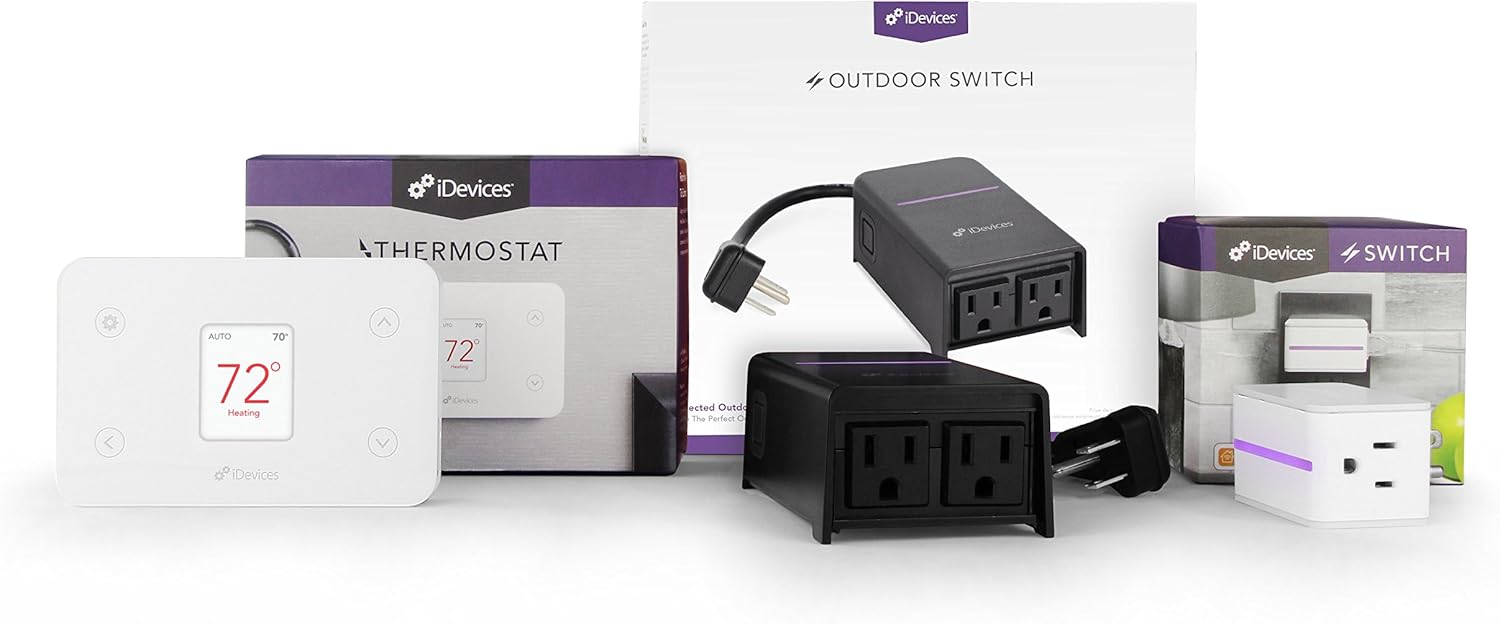 iDevices Transformation Pack - Wi-Fi Enabled Thermostat and 2 Smart ...