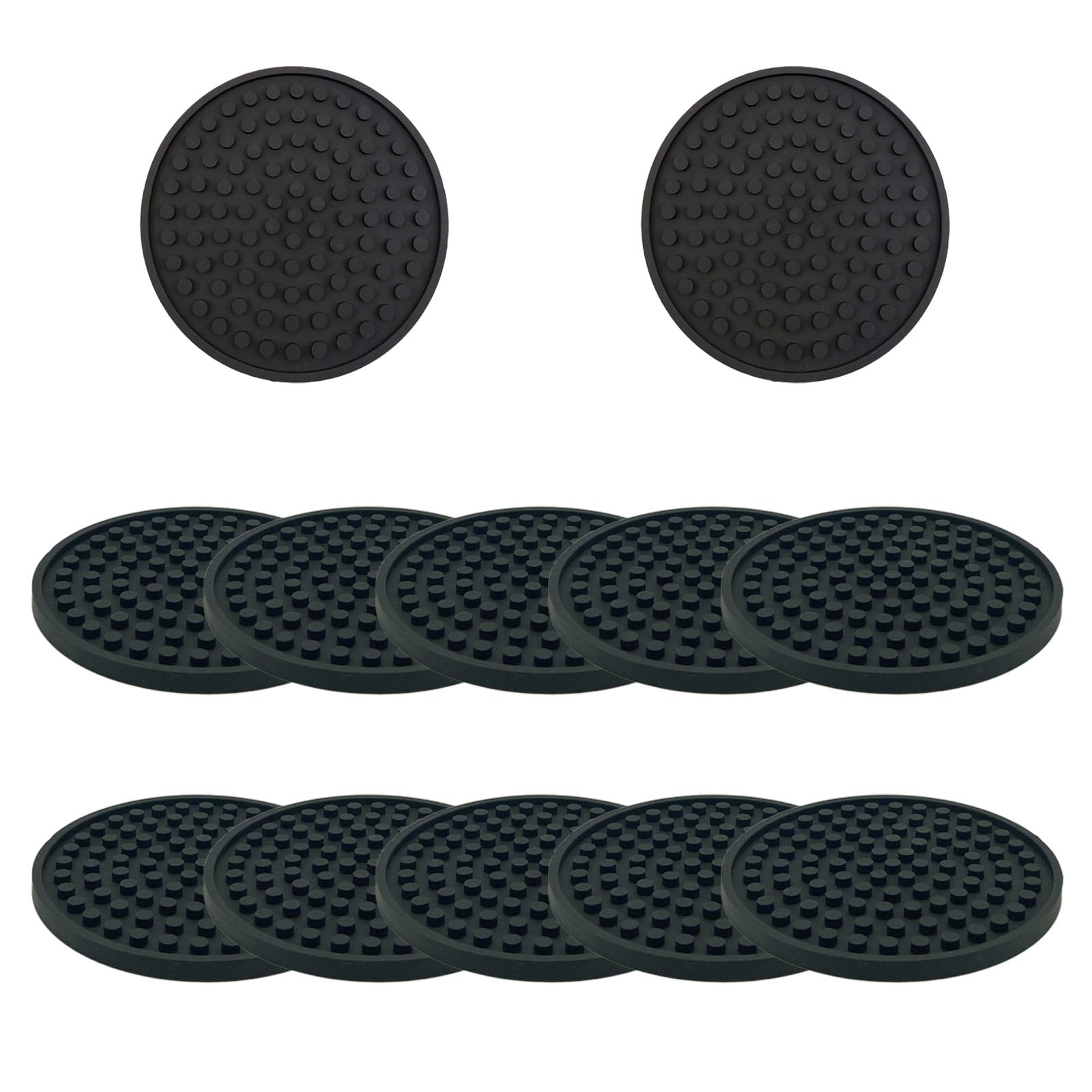 Amazon.com: RAYSING Coasters 12 Pack,Silicone Coasters Heat Resistant ...