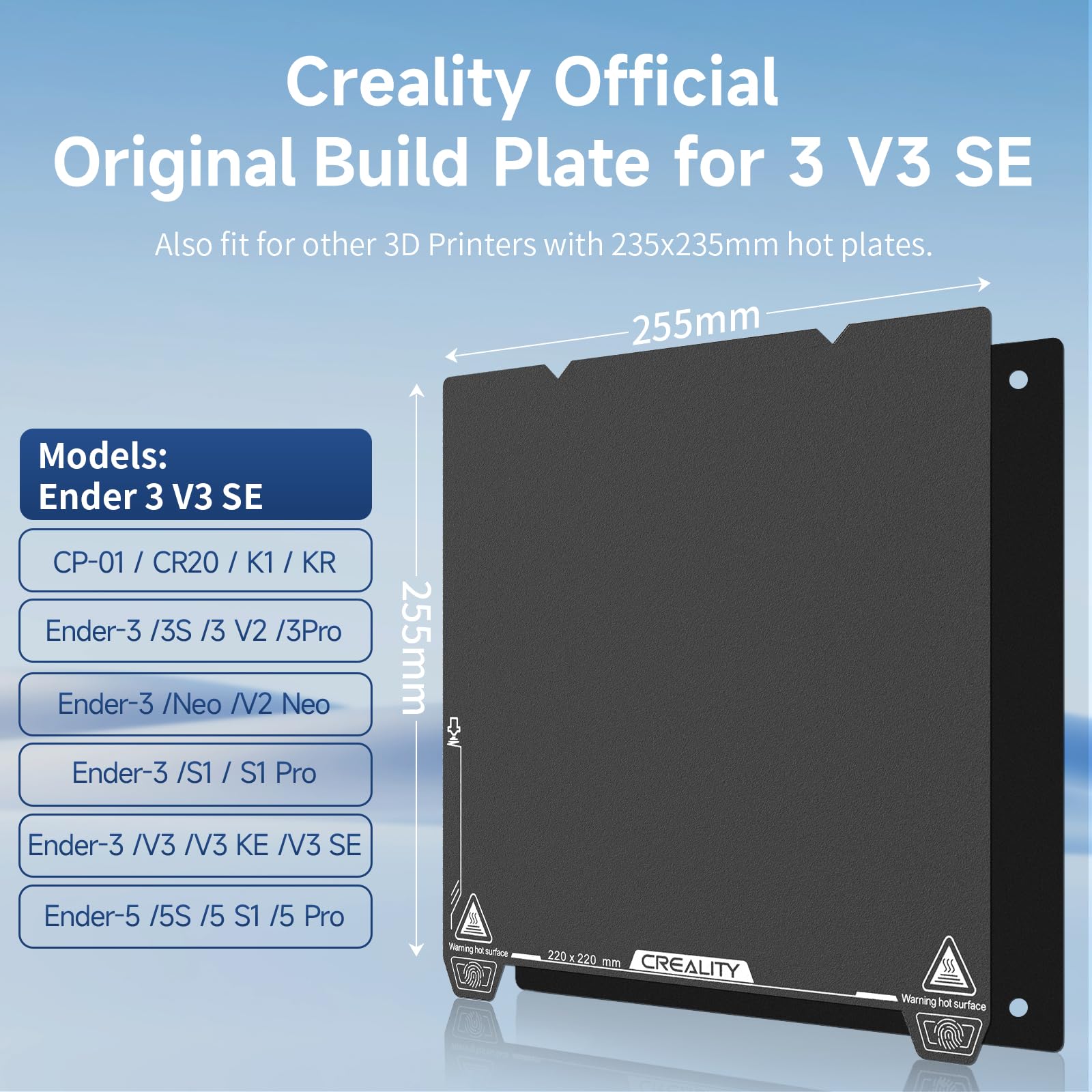 Snapklik.com : Official Creality Ender 3 V3 SE Build Plate Set 235x235 ...