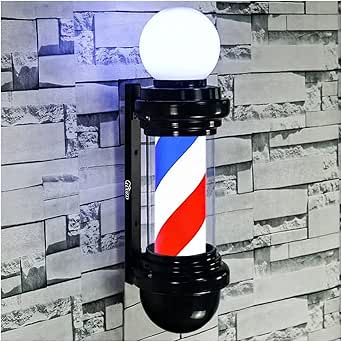 Amazon.com: WDZD 20'' Mini Red Barber Pole Light : Office Products