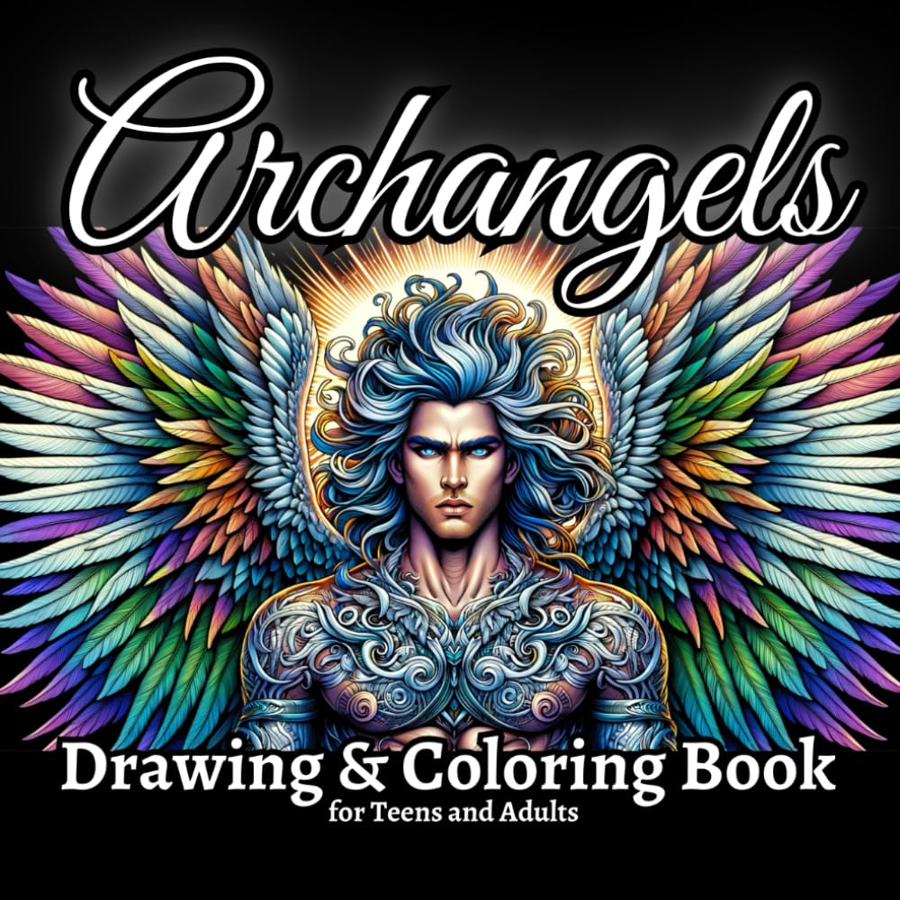 Amazon.com: Archangels: Drawing and Coloring Book for Teens and Adults ...