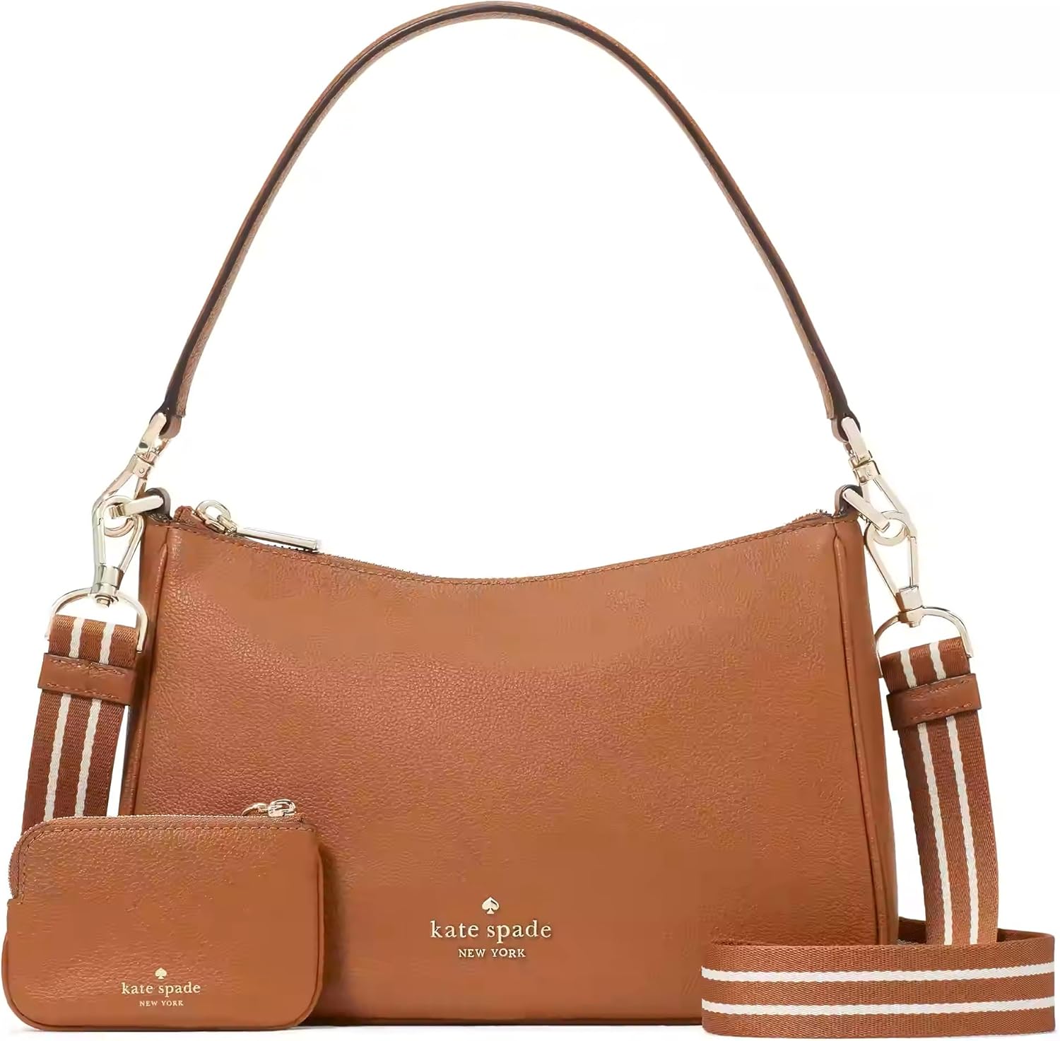 Kate Spade Rosie Leather Shoulder Bag (Warm and gingerbread): Handbags ...