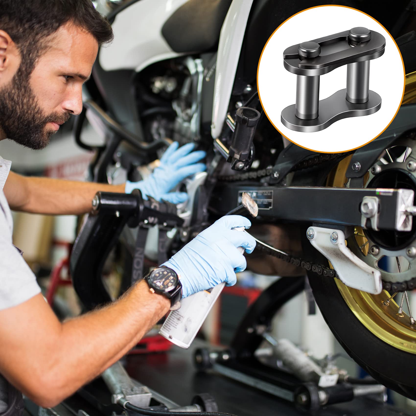 Snapklik.com : PAGOW 30pcs 25 Chain Master Link Roller, Master ...