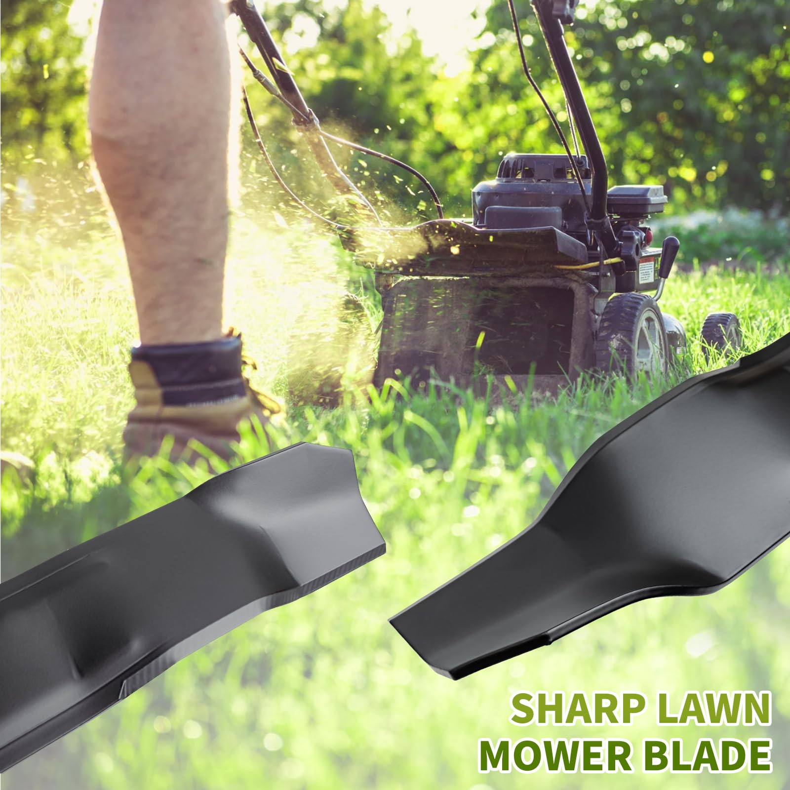 Replacement 942-0610A Mower Blades Compatible with MTD LT-400 Riding ...