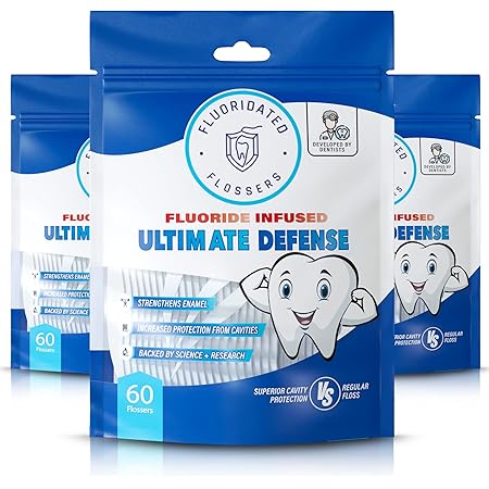 Amazon.com : Fluoride Floss Picks. Cavity Resistant Floss. Floss Sticks ...