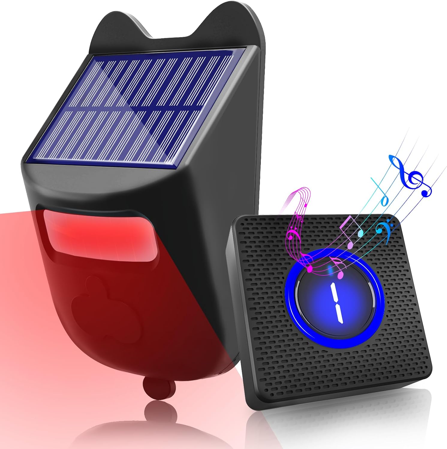 Amazon.com: Chesbung Solar Driveway Alarms Wireless Outside ...