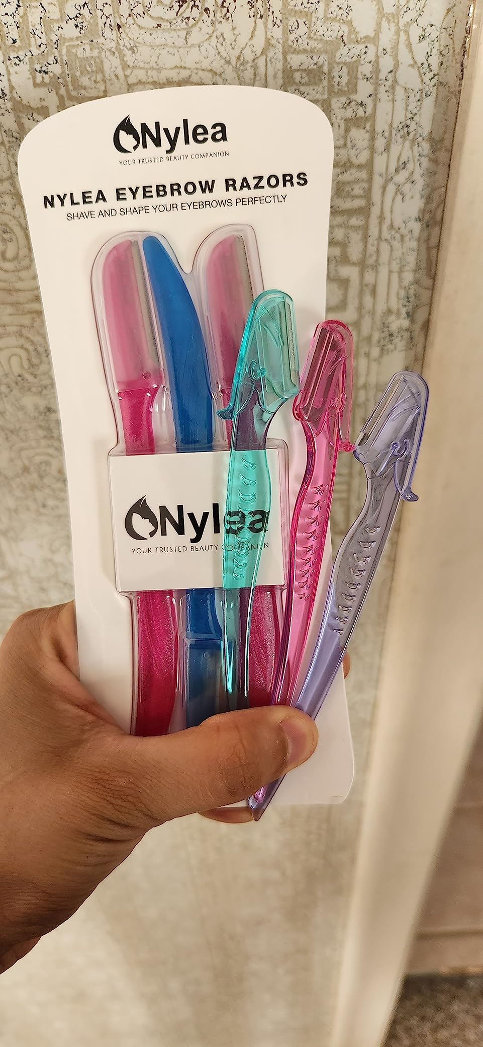Amazon.com: Nylea 2-in-1 Pack: Precision Eyebrow Razors, Facial ...