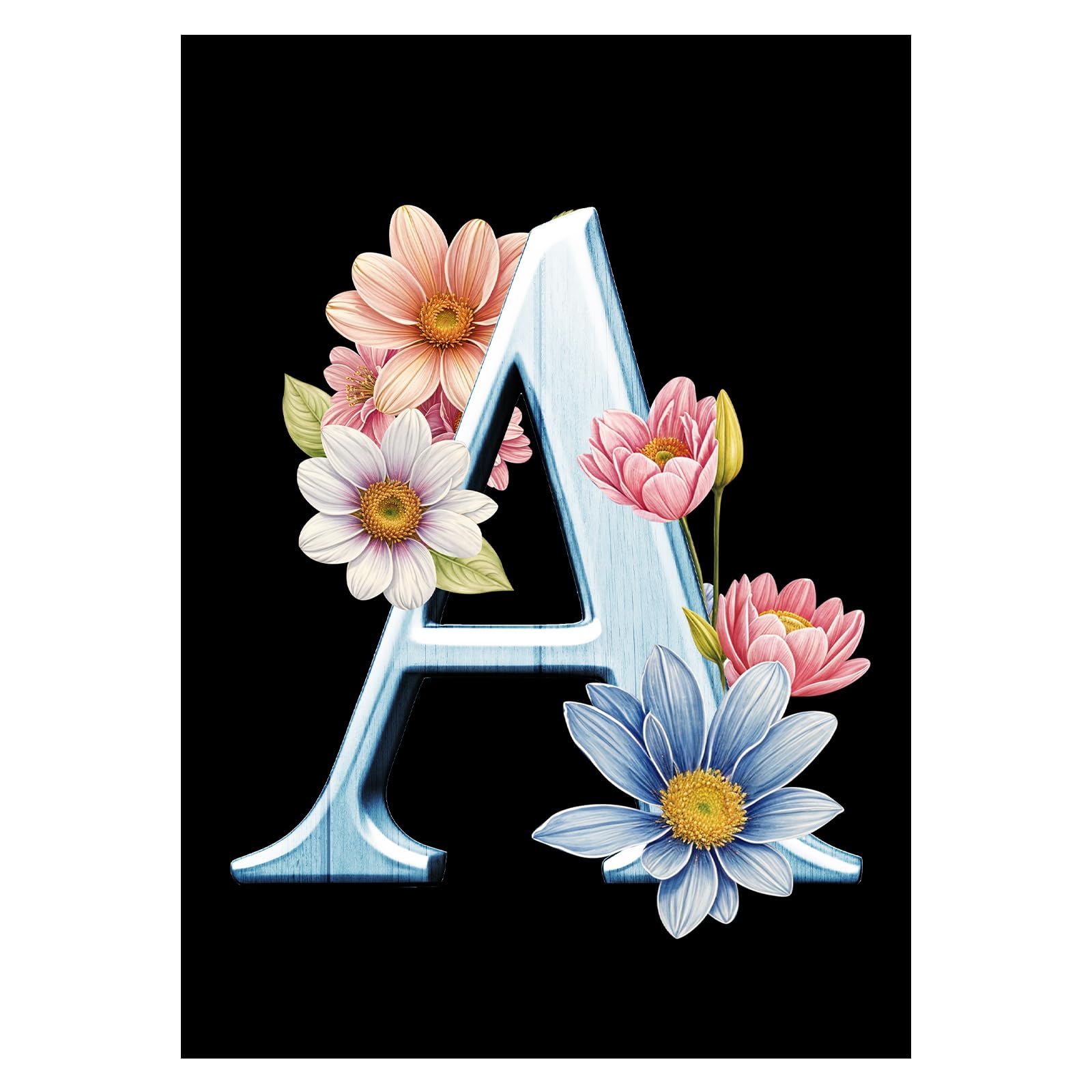 Amazon.com: YOYA 5D Diamond Painting Letters with Flower, Diamond Art ...