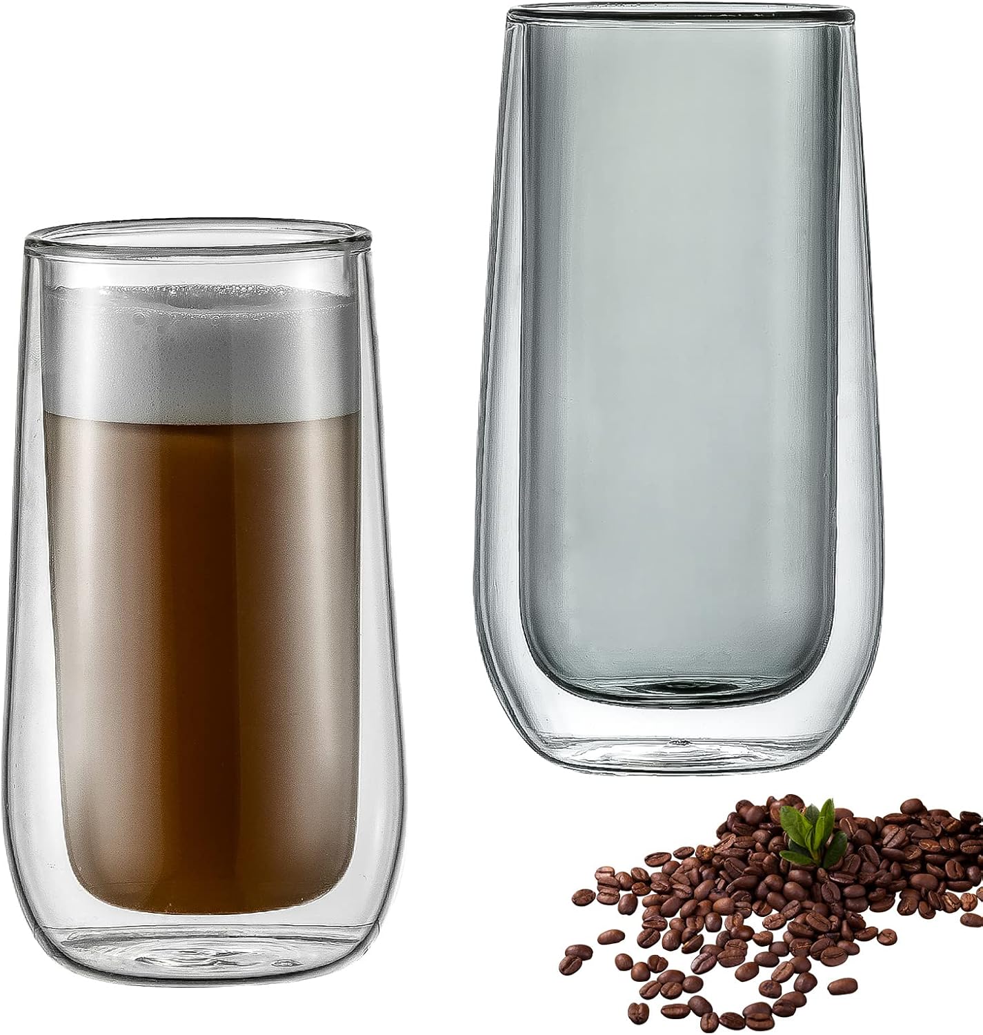 Doppelwandige Latte Macchiato Gläser Set 250ml Doppelwandige ...