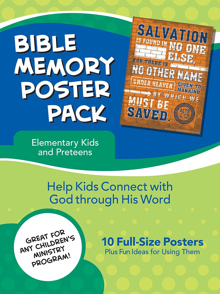 Bible Memory Poster Pack for Elementary Kids: Cook, David C ...