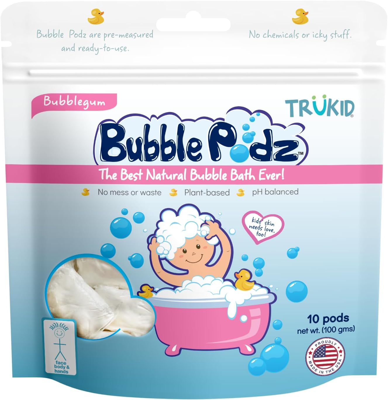 Amazon.com: Mr. Bubble Retro Powder Bubble Bath Original Bubblegum ...