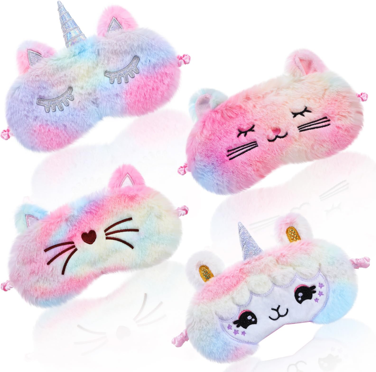 Amazon.com: Kids Sleep Mask, Cute Sleeping Eye Mask, 3 Pieces Cartoon ...