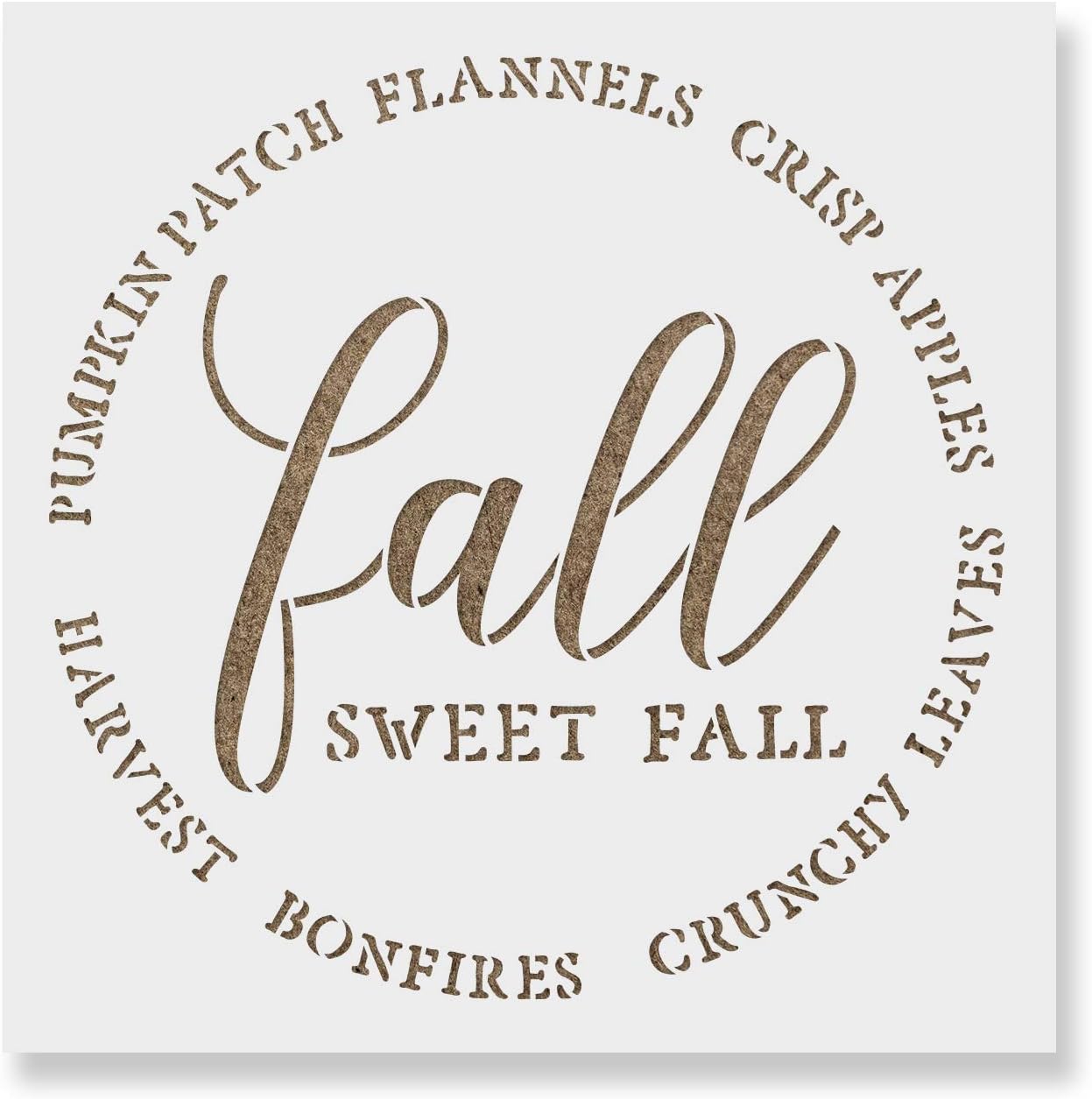 Amazon.com: Fall Sweet Fall Stencil - Easy Autumnal Art Creation ...